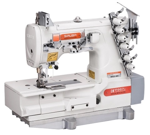 Máy viền đầu bằng đánh bông 4 kim 6 chỉ Siruba F007K-W922-460/FW-5